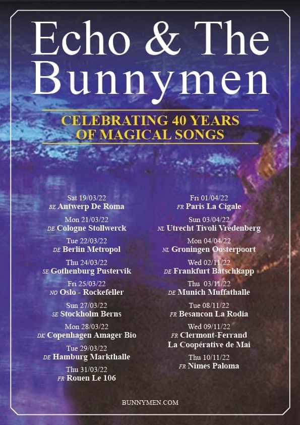 Prémo | Echo & The Bunnymen, des concerts en France 2022 | Prémonition